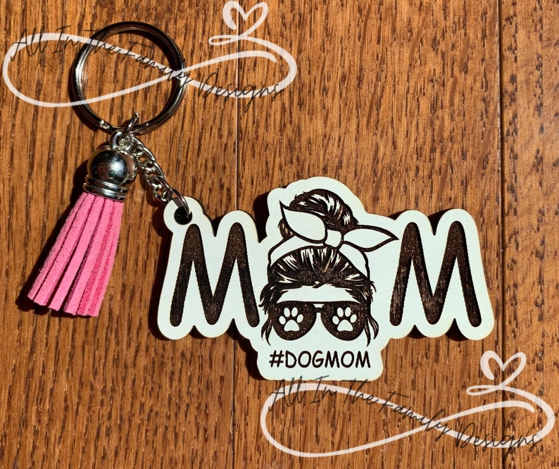 Dog Mom Keychain Cat Mom Keychain - Etsy