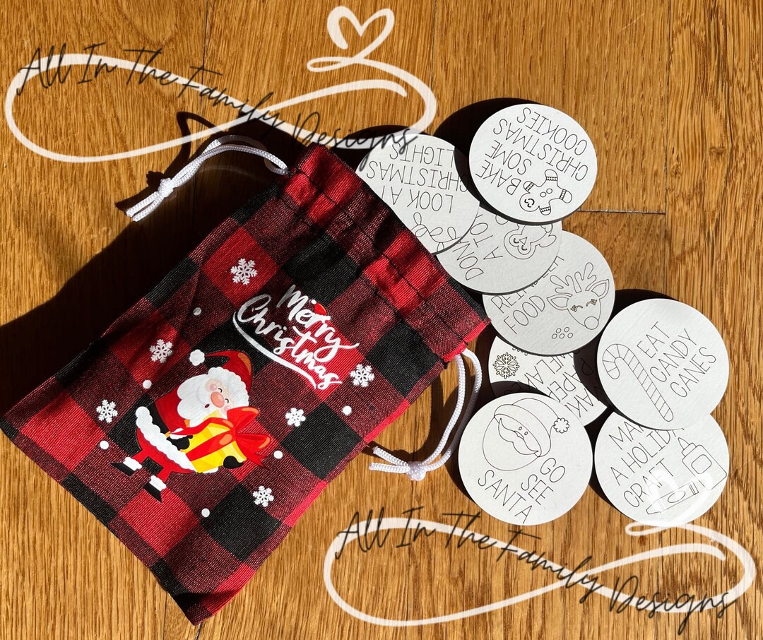 Christmas Activity Tokens | Christmas Bucket List Tokens | Christmas ...