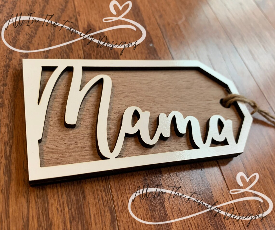 Mothers Day Tags Mothers Day Tag Personalized Name Tag - Etsy