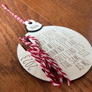 READY TO SHIP | Height Ribbon Christmas Ornament | Keepsake Height ...