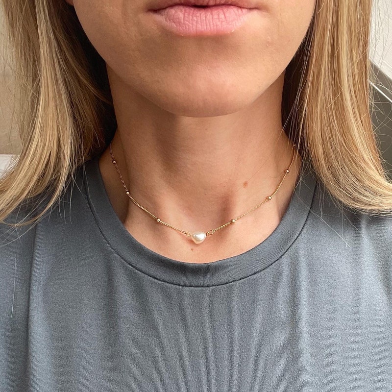 Beaded Choker Elastic - Etsy UK