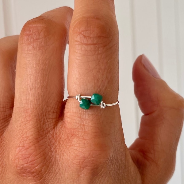Malachite Rings - Etsy