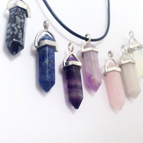 Crystal Point Choker - Etsy