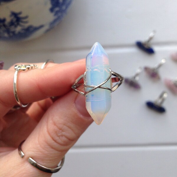 Opalite Ring - Etsy UK