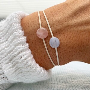 Double Layer Gemstone Bracelet Choose Your Stones Adjustable - Etsy