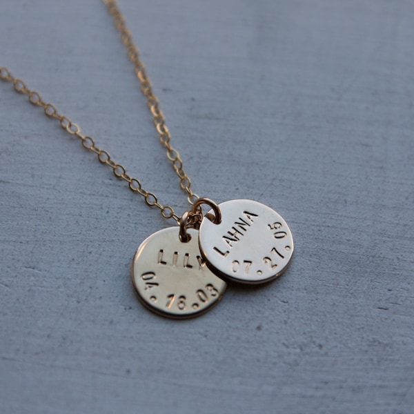 Birthdate Necklace - Etsy