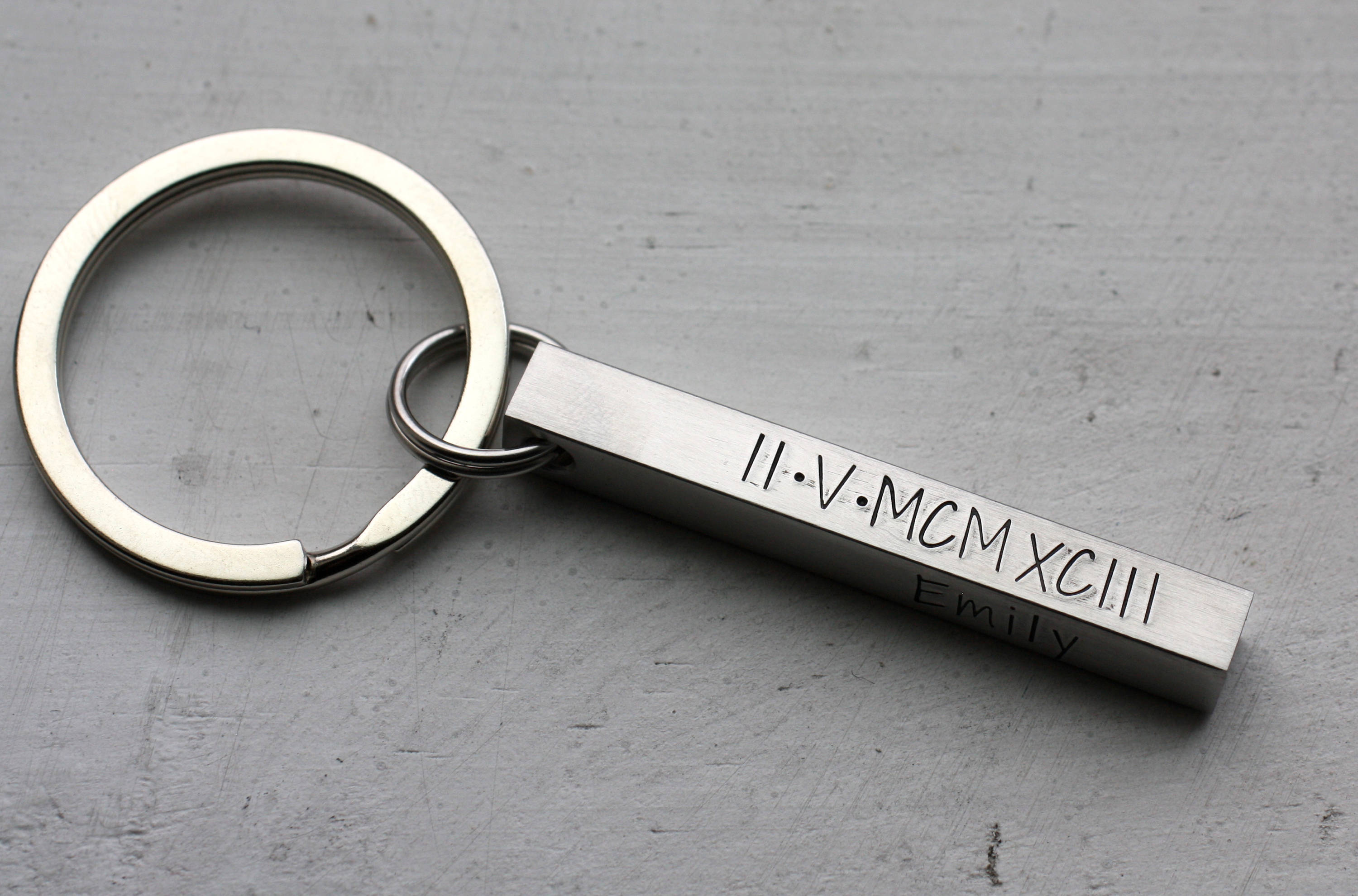 Custom 3d Bar Keychain Personalized Key Chain Engraved Kids - Etsy