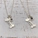 Sterling Silver Dog Bone Charm Necklace Personalized Custom - Etsy