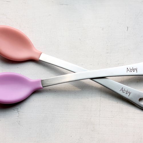 Personalized Baby Spoons Set of 4 Custom Baby Girl or Boy - Etsy