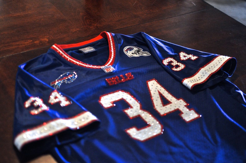 Buffalo Bills Sparkle Jersey Swarovski Crystal Rhinestone Etsy Buffalo Bills Sparkle Jersey Swarovski Crystal Rhinestone Etsy