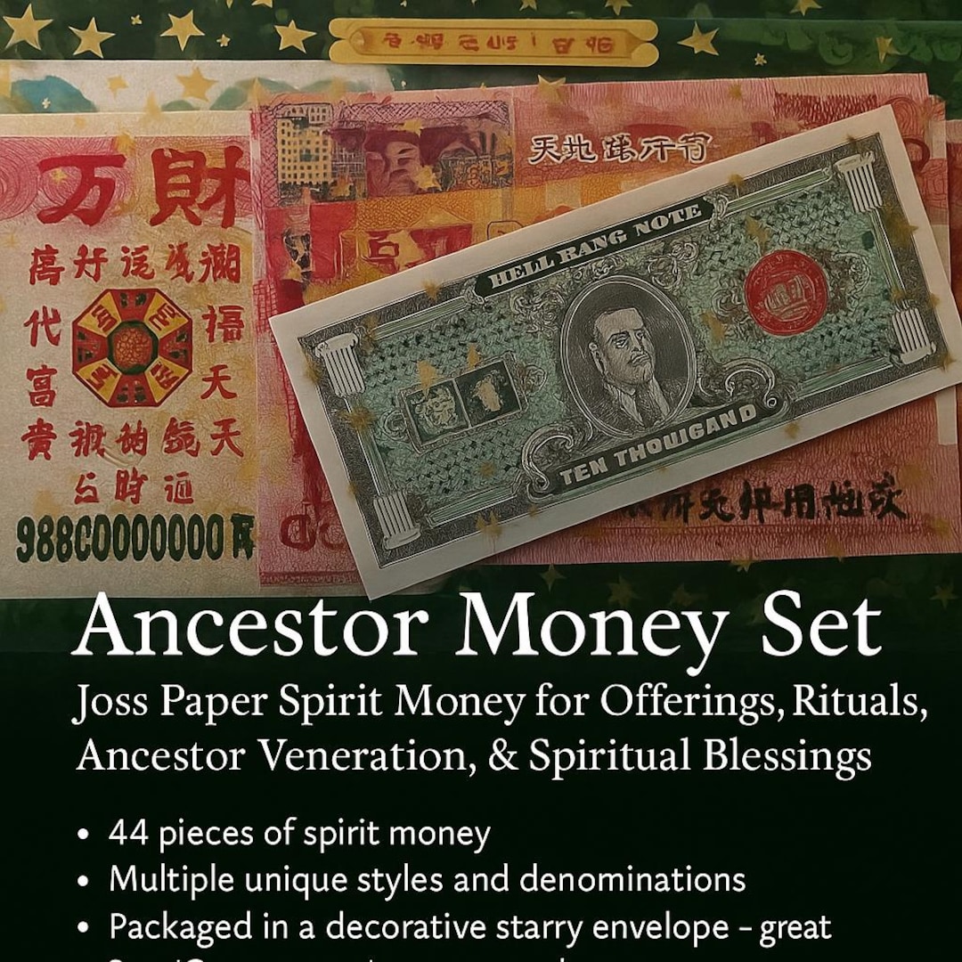 Ancestor Money Set | Joss Paper Offering | Ancestral Rituals, Hoodoo ...