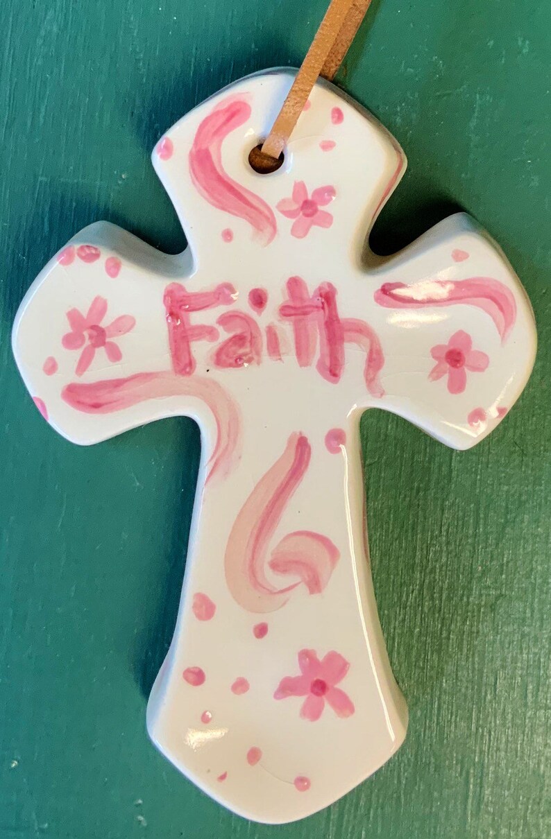 Pink Faith Cross - Etsy