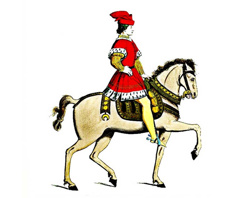 The Squire, Medieval England, Vintage Renaissance, Costumed Horse and ...