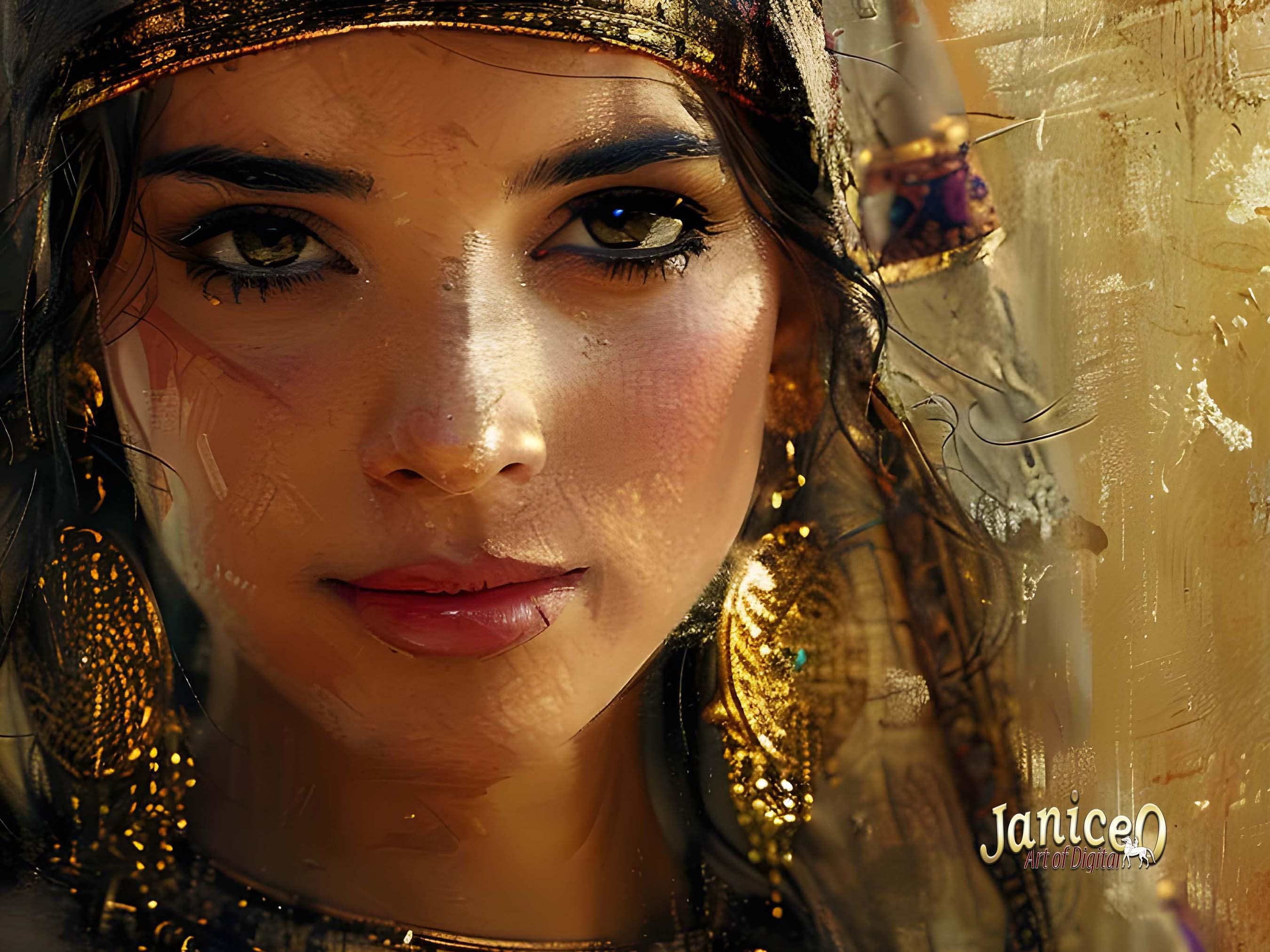 Ancient Woman No 14, Ancient Egyptian Women, Frame TV Art, Landscape ...