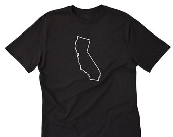 California Map T Shirt - Etsy