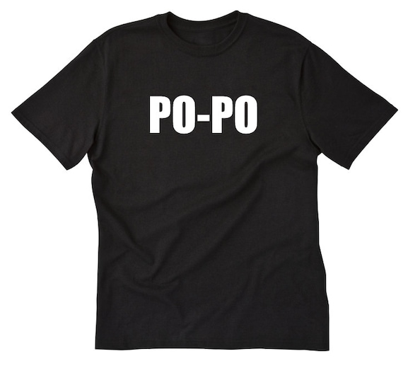 PO-PO T-shirt POPO Shirt Police Funny Cop Policeman Tee | Etsy