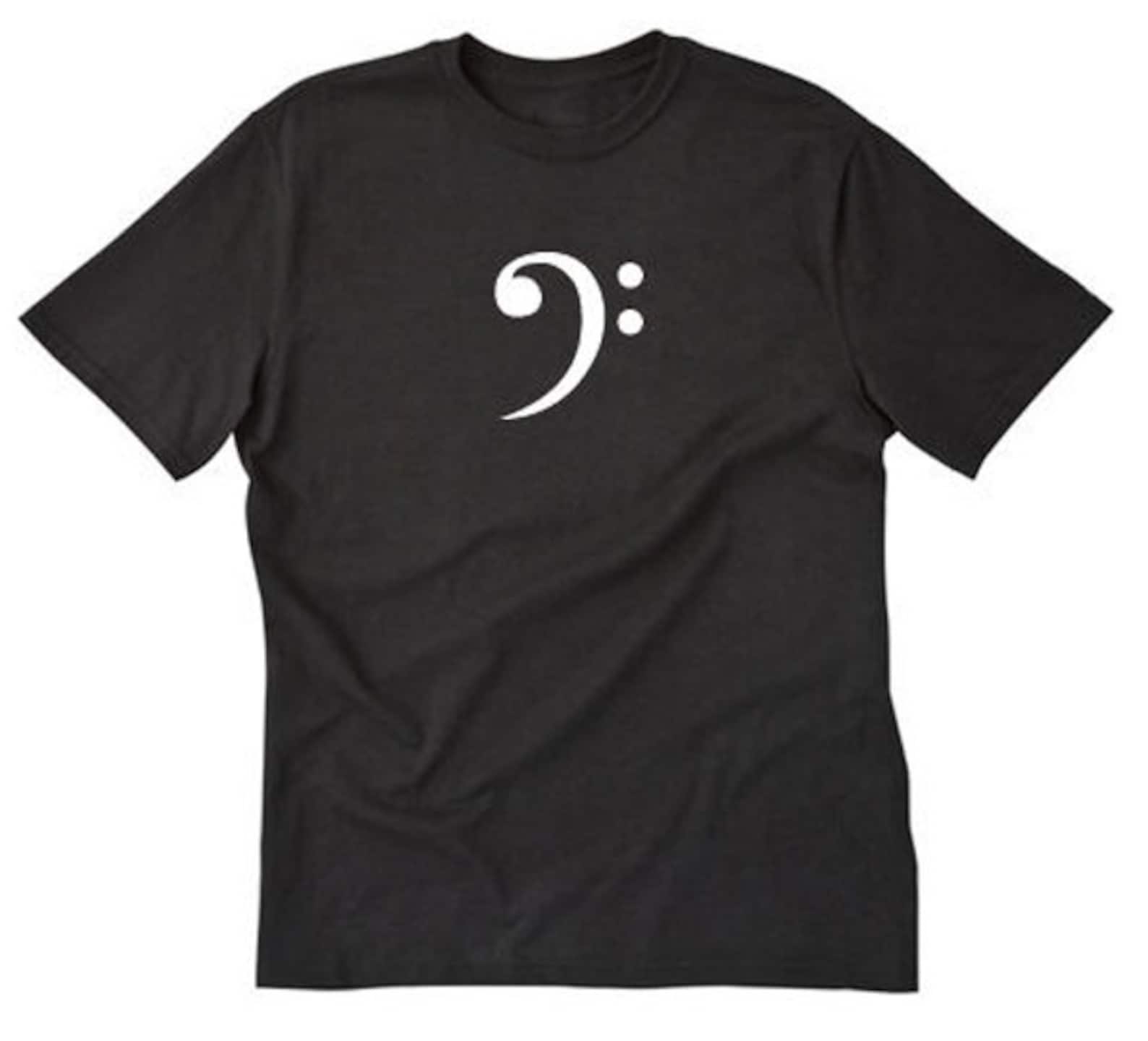 Bass Clef Musician Shirt - Bass Clef T-shirt Funny Bass Player High ...