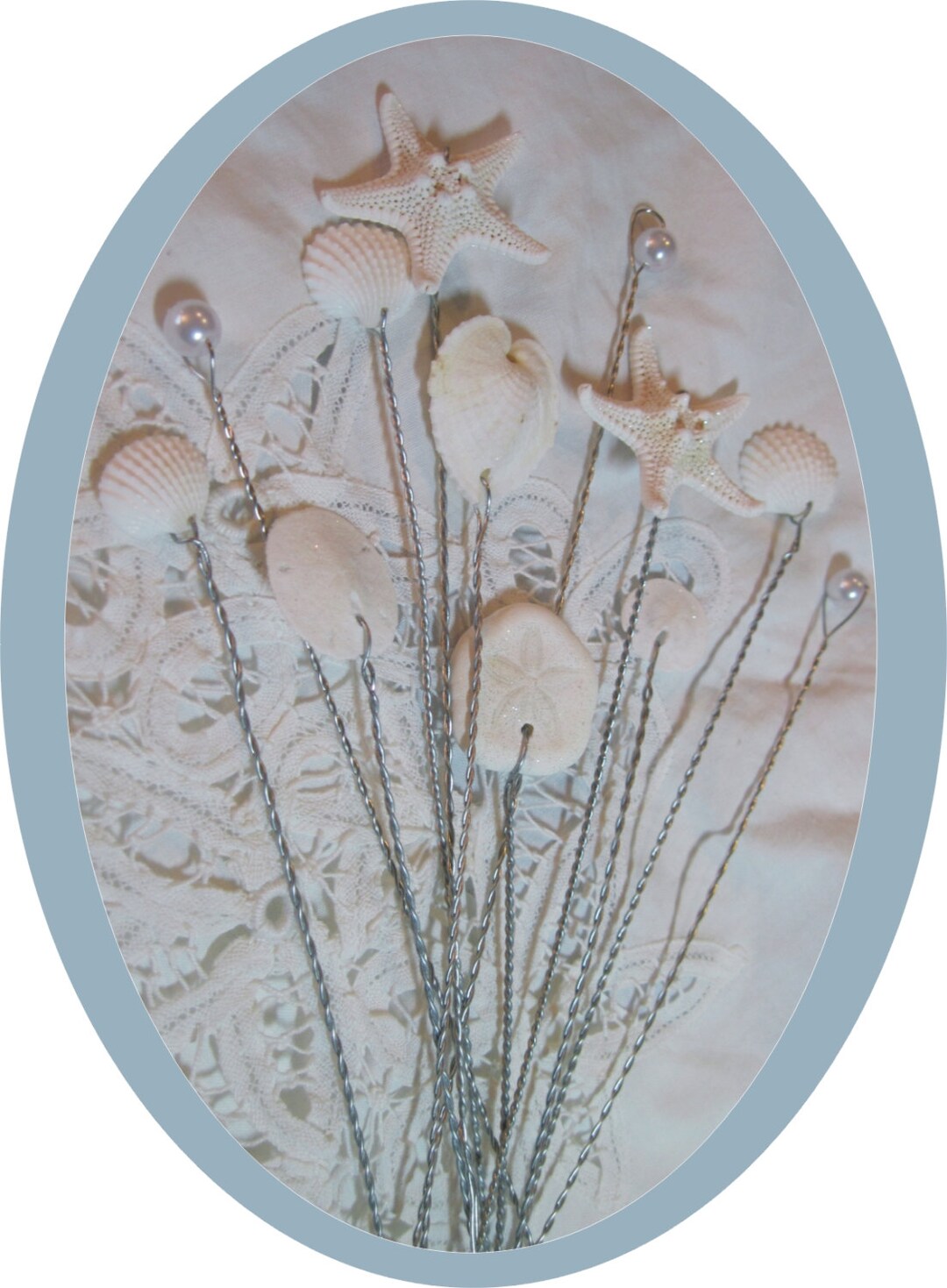 Wired Shells Beach Wedding + Wired Seashells + Wired Pearls + Wedding ...