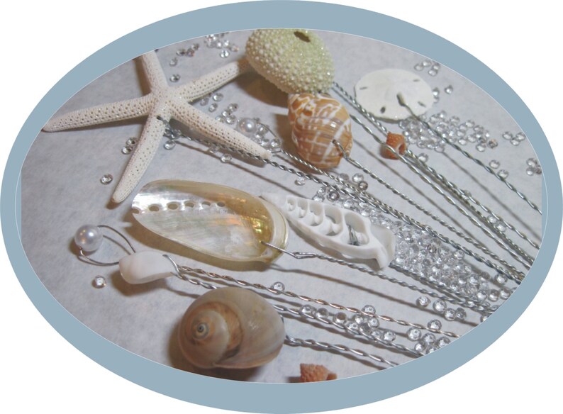 Wired Shells - Beach Wedding - Natural Seashells - Seashell Bouquet ...