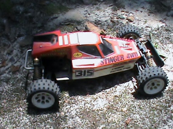 Vintage 1980s Kyosho Nitro powered RC remote control Stinger