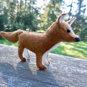 Small Felt Fox Red Fox Soft Sculpture Soft Toy Felt Stuffed - Etsy
