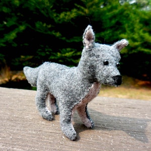 Small Gray Fox, Soft Toy Fox, Felt Stuffed Woodland Animal - Etsy