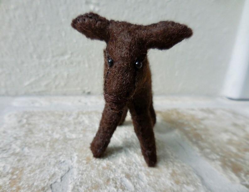Brown Felt Calf: Stuffed Animal Country Decor - Etsy