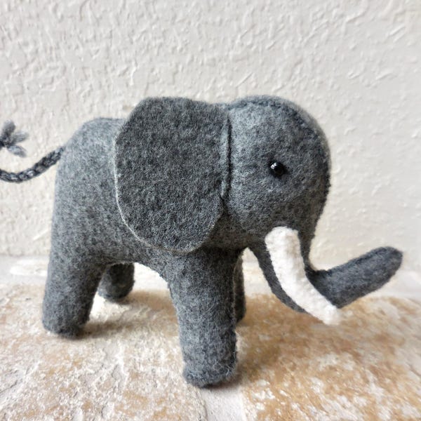Felt Elephant - Etsy