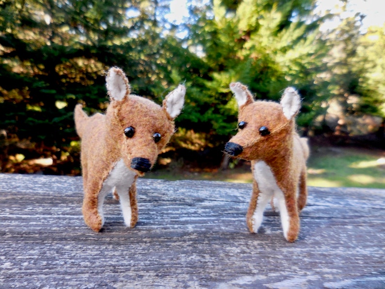 Small Felt Fox Red Fox Soft Sculpture Soft Toy Felt Stuffed - Etsy