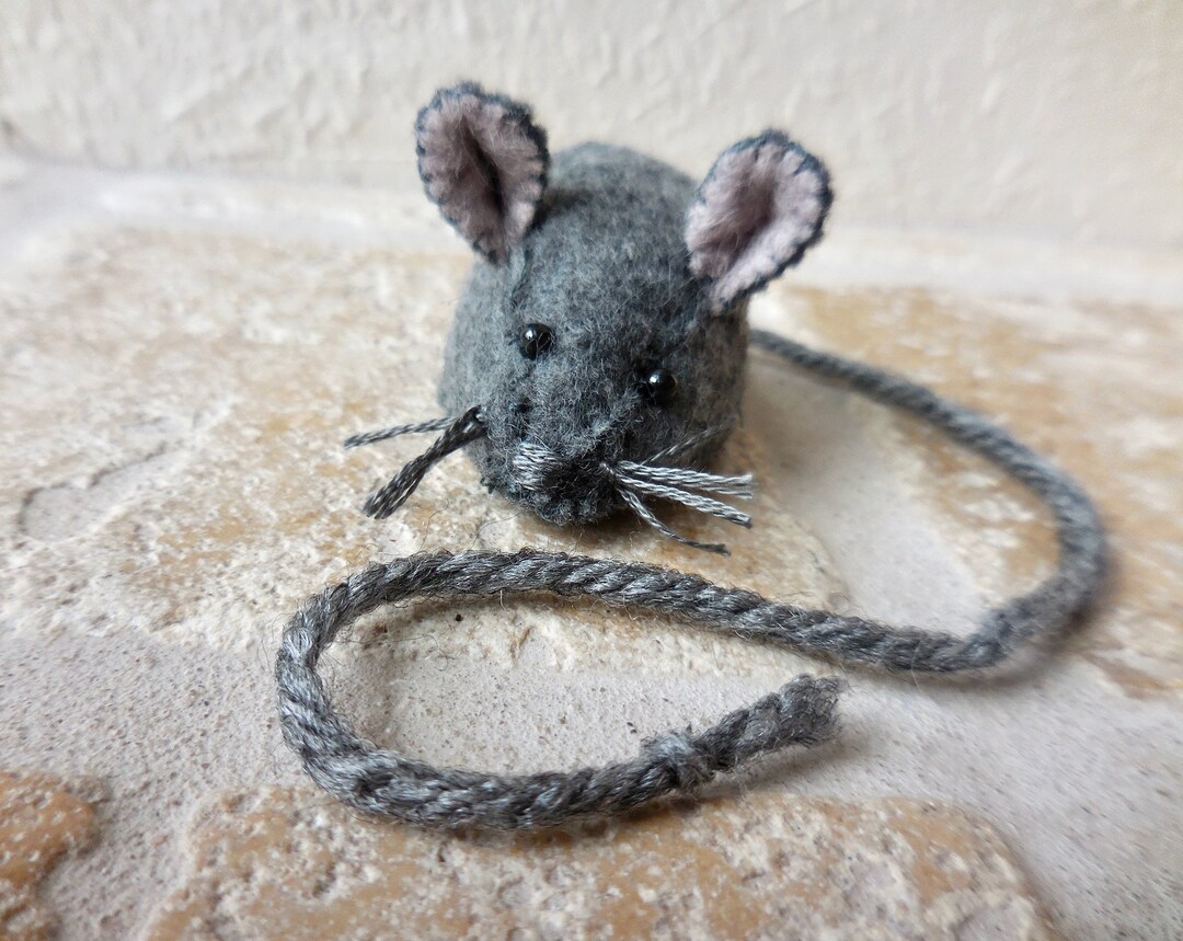 Small Stuffed Mouse, Miniature Felt Mouse, Gift, Pincushion, Soft Toy ...
