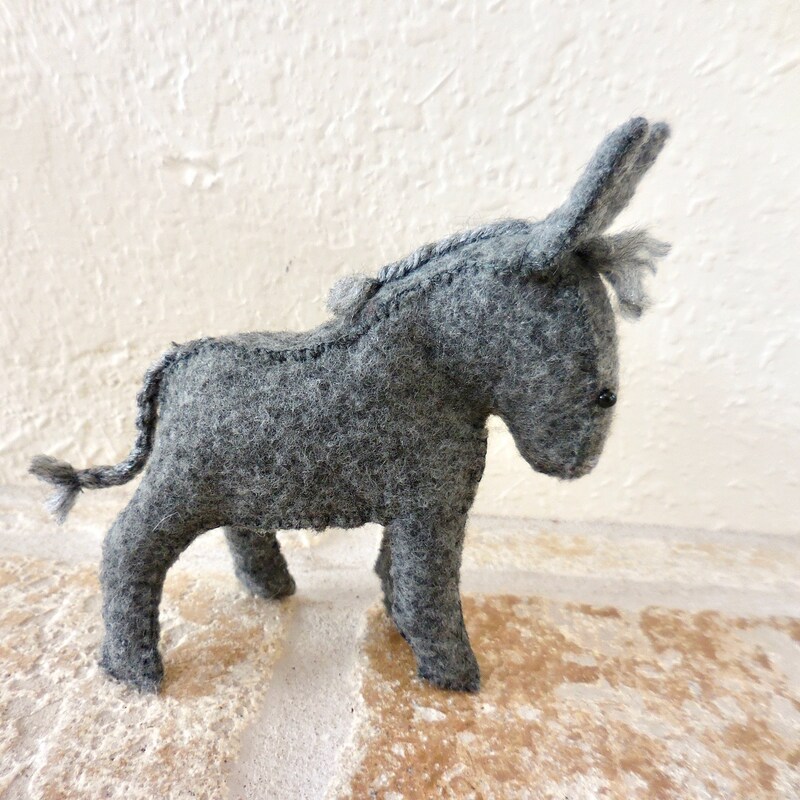 Stuffed Donkey - Etsy