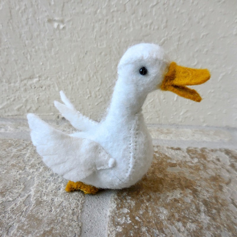 White Goose Stuffed Animal - Etsy