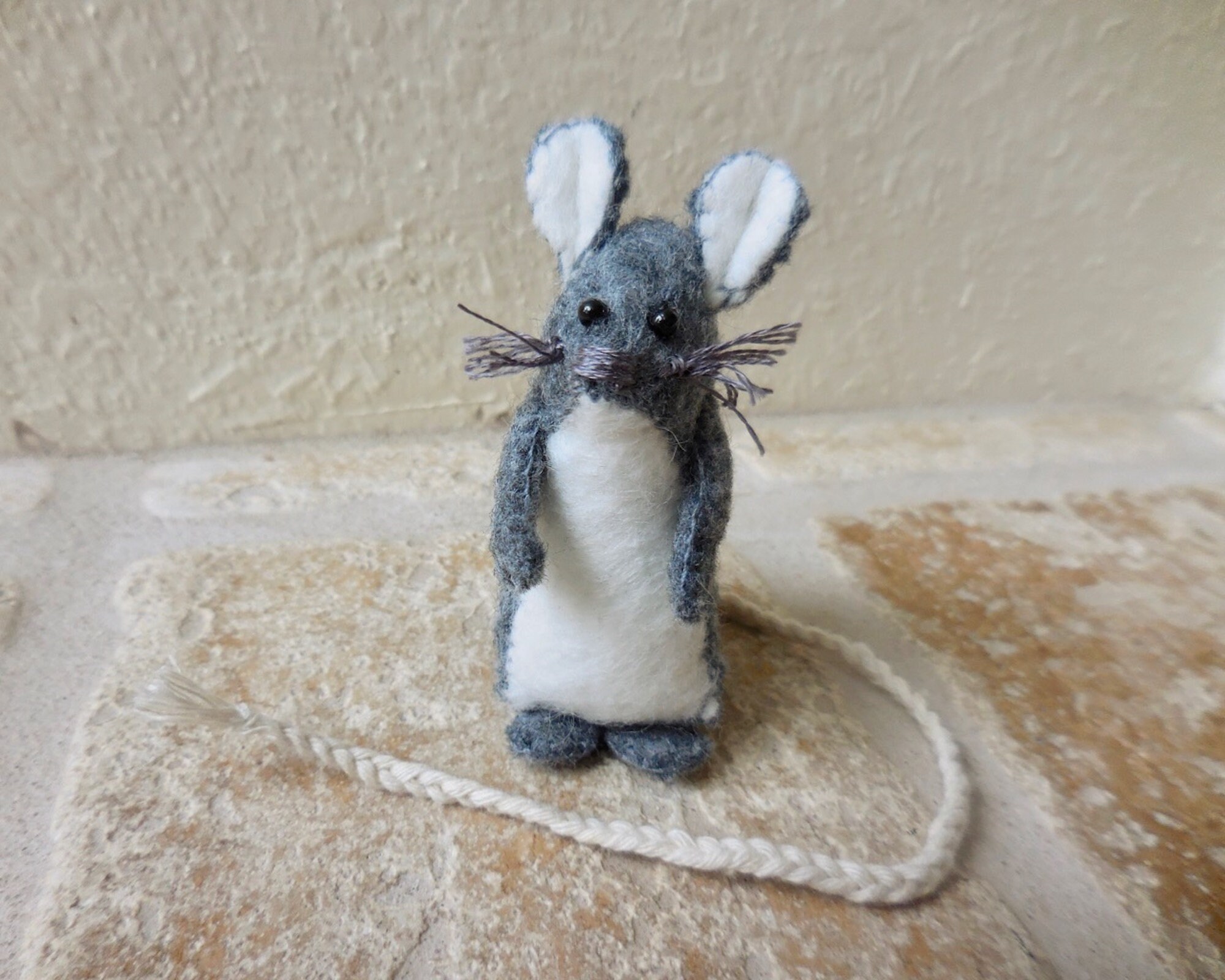 Small stuffed mouse handmade felt mouse felt animal gift | Etsy