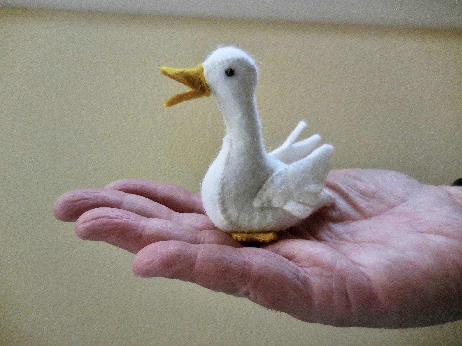 Small White Goose Felt Snow Goose Goose Soft Sculpture - Etsy