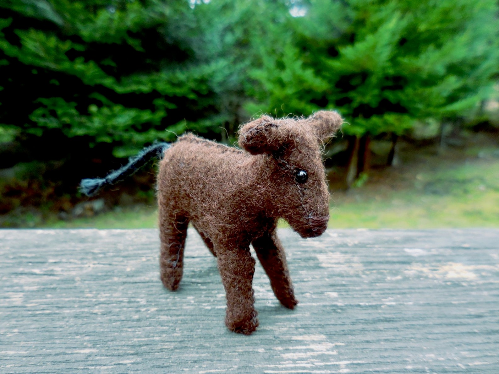 Felt Stuffed Calf for Your Country Decor Brown Cow Baby Soft - Etsy