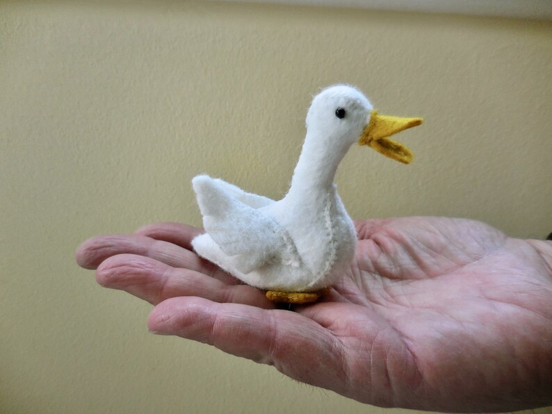 Small White Goose Felt Snow Goose Goose Soft Sculpture - Etsy