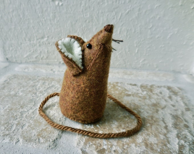 Needle Felted Life Size Mouse, Brown Mouse, Mouse Statue, Fibre Art ...