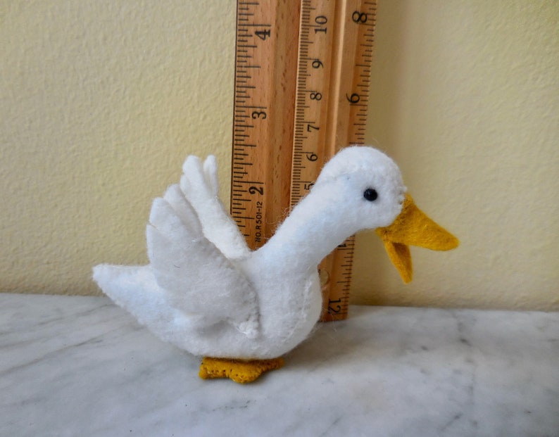 Small White Goose Felt Snow Goose Goose Soft Sculpture - Etsy