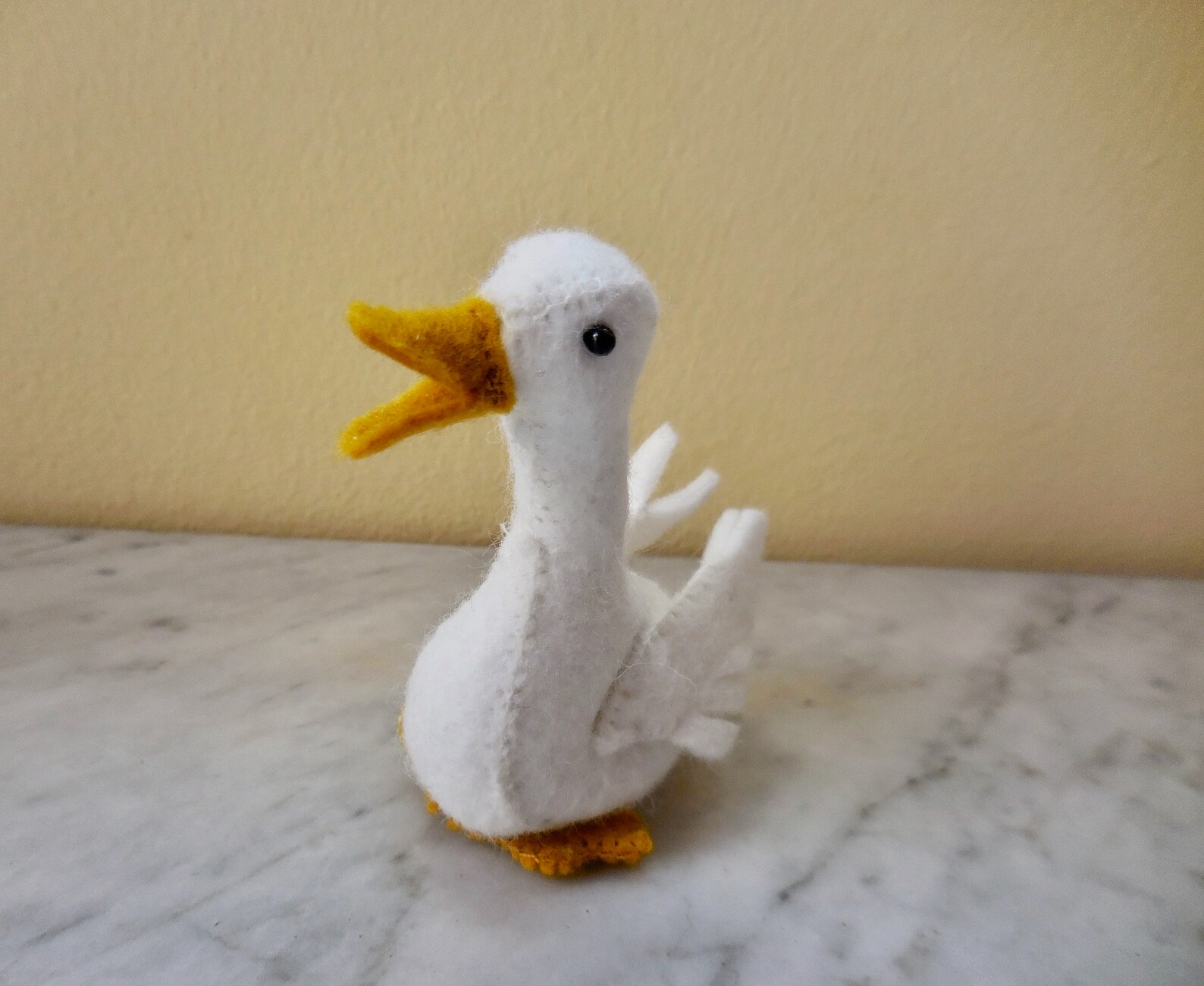 Small White Goose Felt Snow Goose Goose Soft Sculpture - Etsy