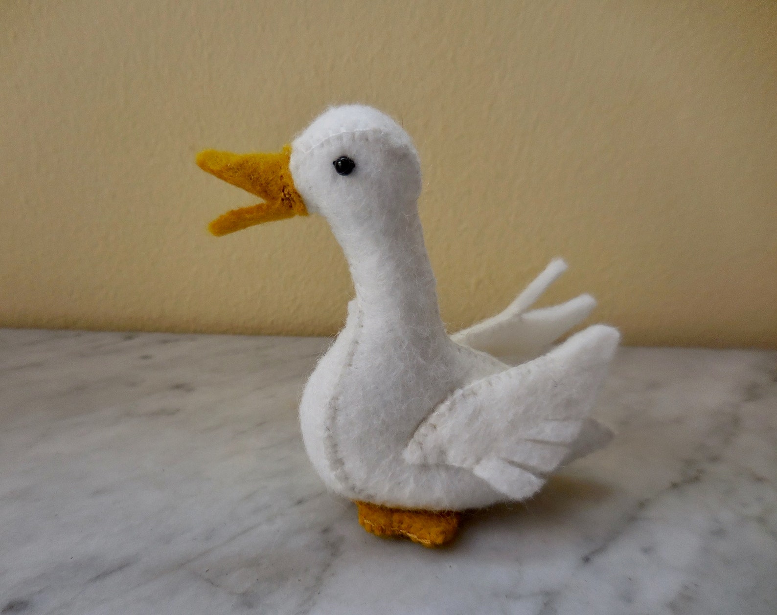 Small White Goose Felt Snow Goose Goose Soft Sculpture - Etsy