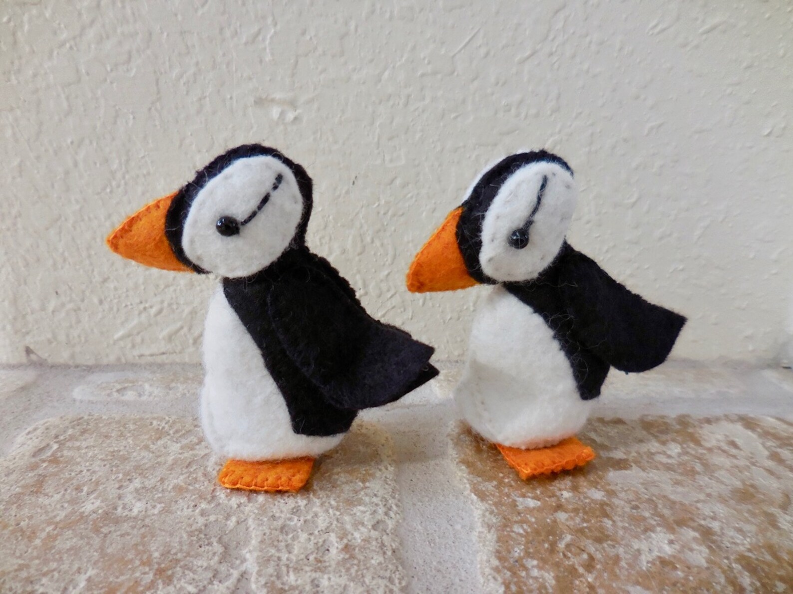 Small Felt Puffin Soft Toy Gift Animal Handmade Sea Bird - Etsy
