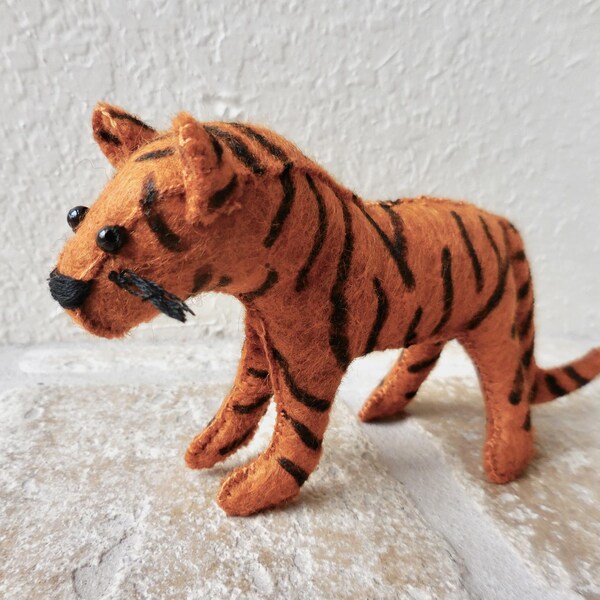 Felt Tiger - Etsy