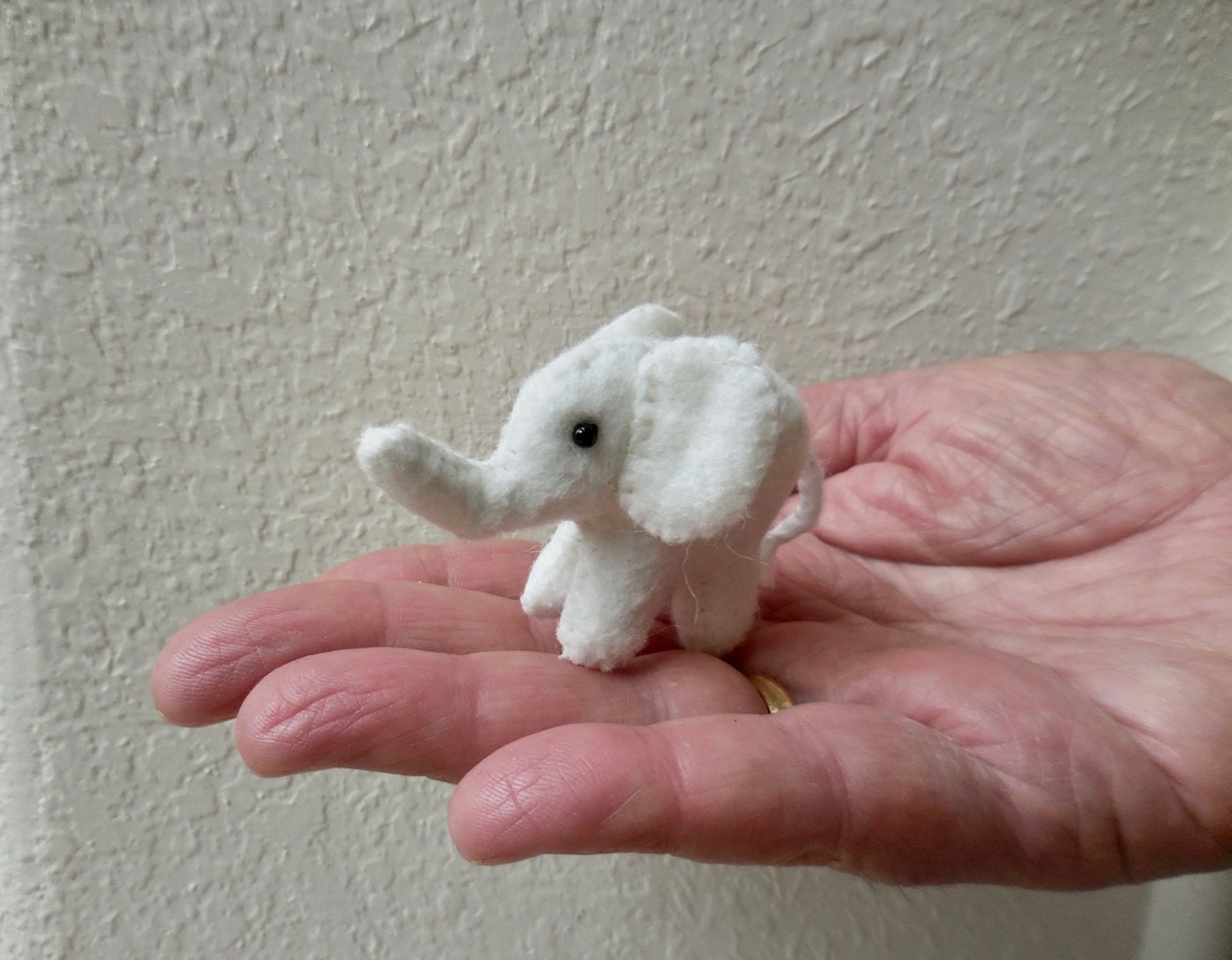 Felt Baby Elephant Miniature Stuffed Elephant Animal Decor - Etsy