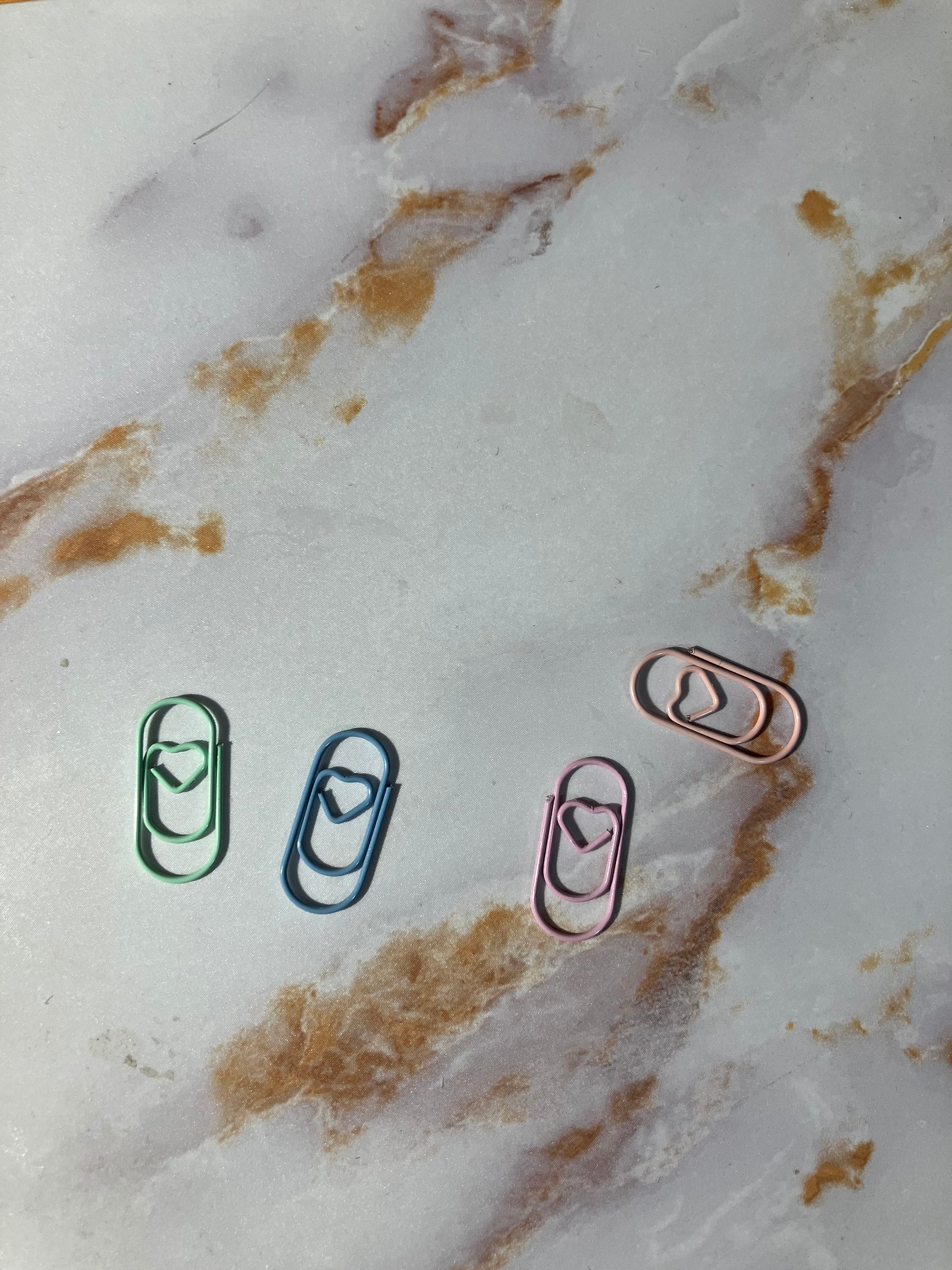 Mini Heart Pastel Paper Clips, Mini Paper Clips, Planner Clips - Etsy