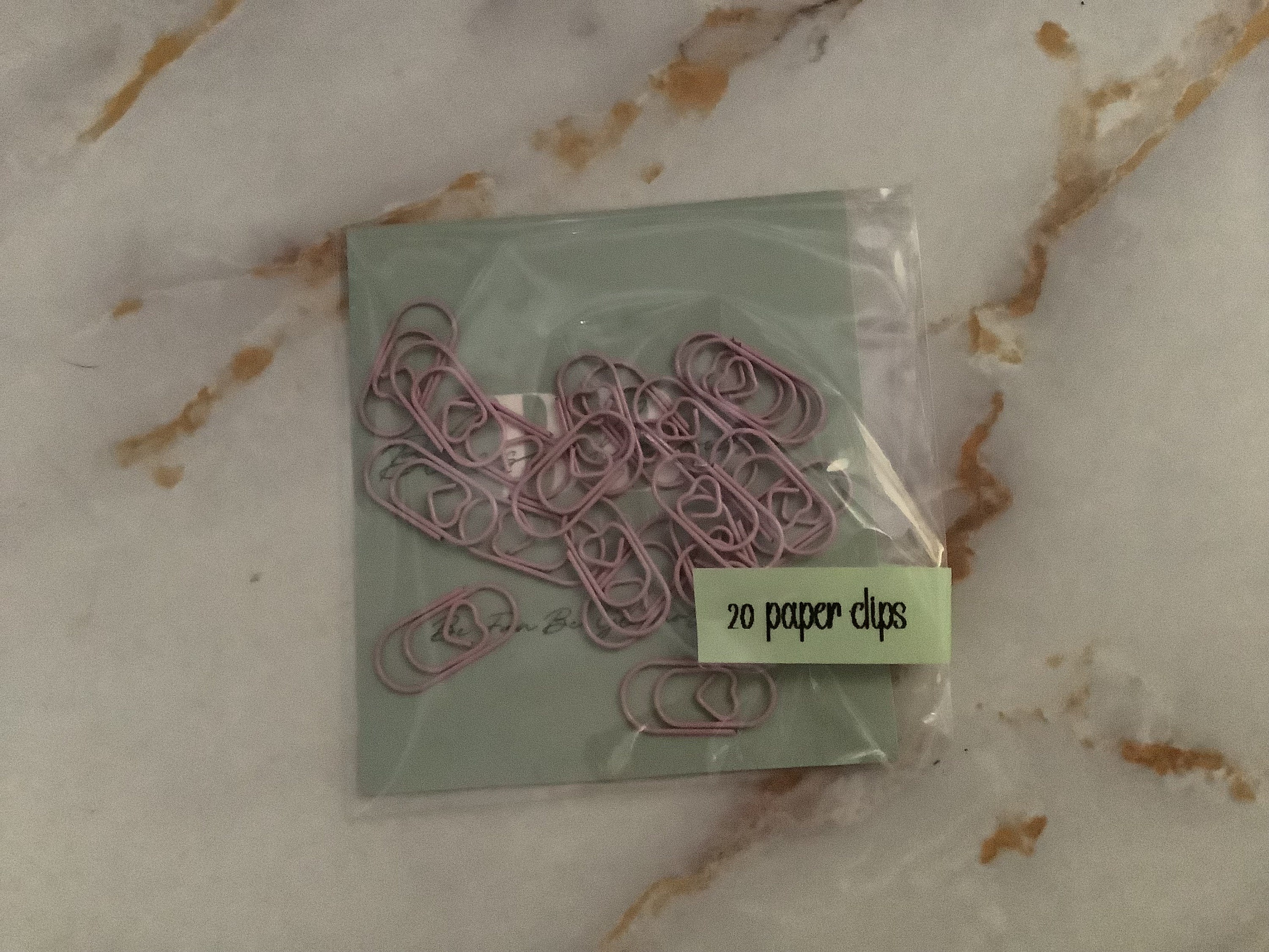 Purple Mini Heart Pastel Paper Clips, Mini Paper Clips, Planner Clips - Etsy
