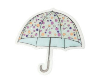 Umbrella Sticker, Die Cut Vinyl Sticker, Water-resistant Sticker ...
