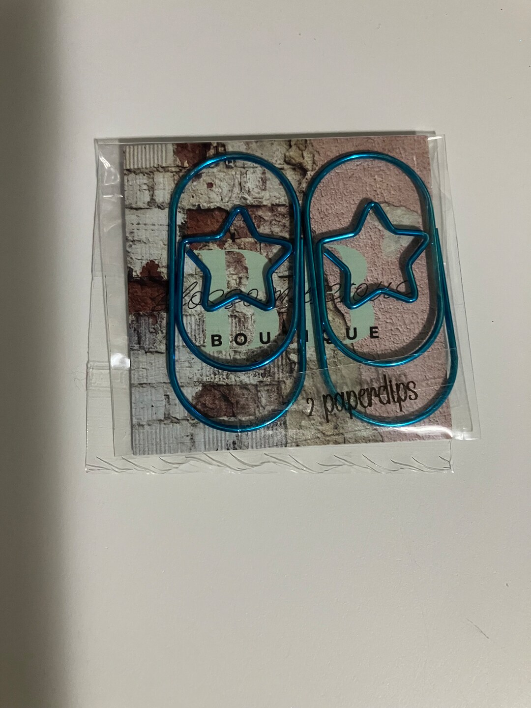 Star Paperclips Metallic Blue Jumbo Wide - Etsy