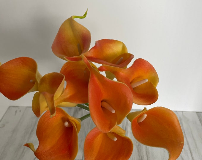 18 Stems of Real Touch Mini Calla Lilies - Etsy