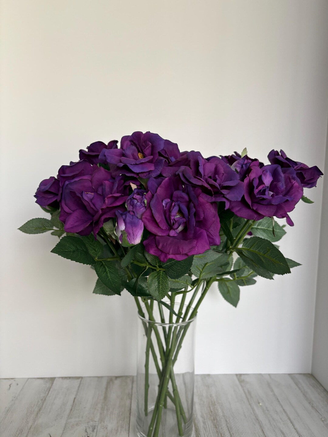 Silk Purple Wild Roses-ready TO SHIP - Etsy