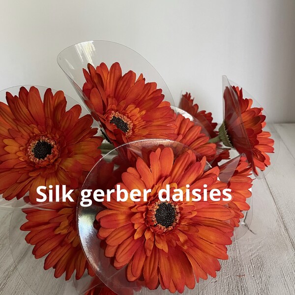 Silk Gerbera Daisies - Etsy